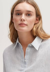 Opus LANGARM FYTHON SPIRIT - Hemdbluse - preppy blue/blau - Zalando.de