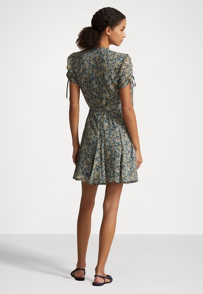 Polo Ralph Lauren DAGANI SHORT SLEEVE DAY DRESS - Hverdagskjole - mint floral/flerfarvet ...