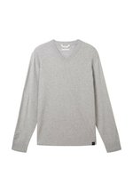 TOM TAILOR Strickpullover - grey heather melange/grau - Zalando.de