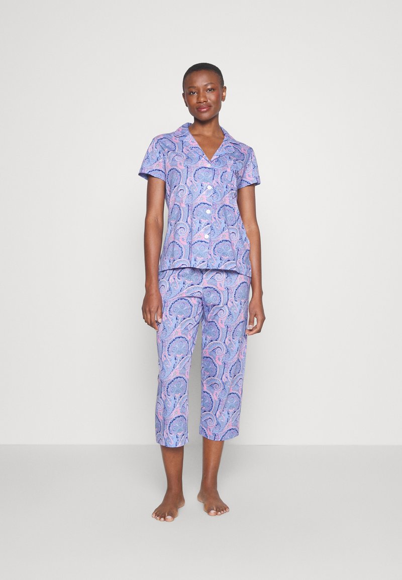 Lauren Ralph Lauren CLASSIC SET - Pyjamas - blue pais/blue - Zalando.ie