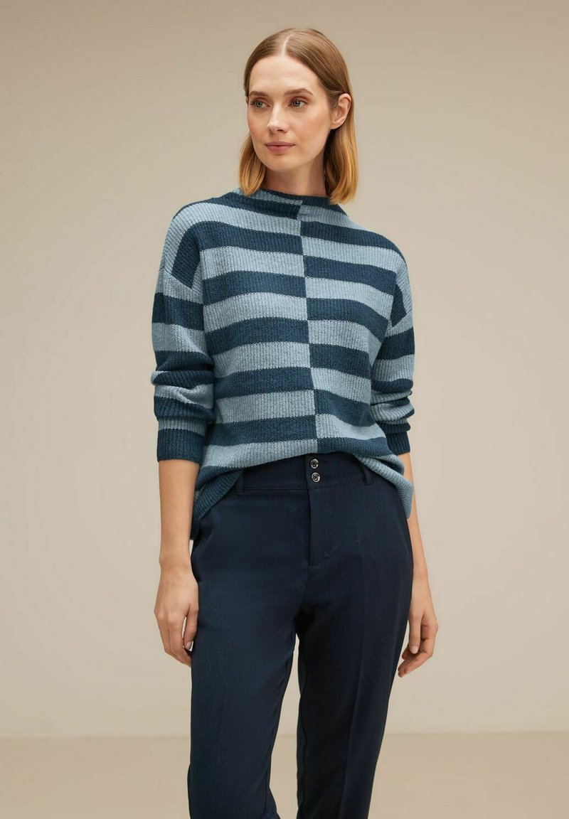 Street One Jumper - türkis/mottled green - Zalando