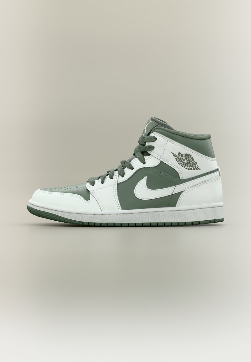 Jordan AIR JORDAN 1 MID UNISEX - High-top trainers - summit white ...