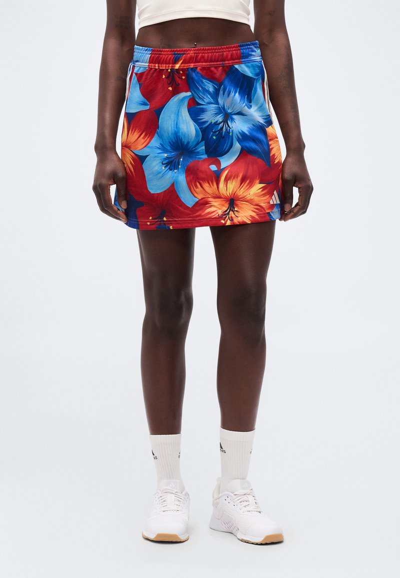 adidas Sportswear FARM SKIRT - Sports skirt - fade gold-coloured/dusky ...