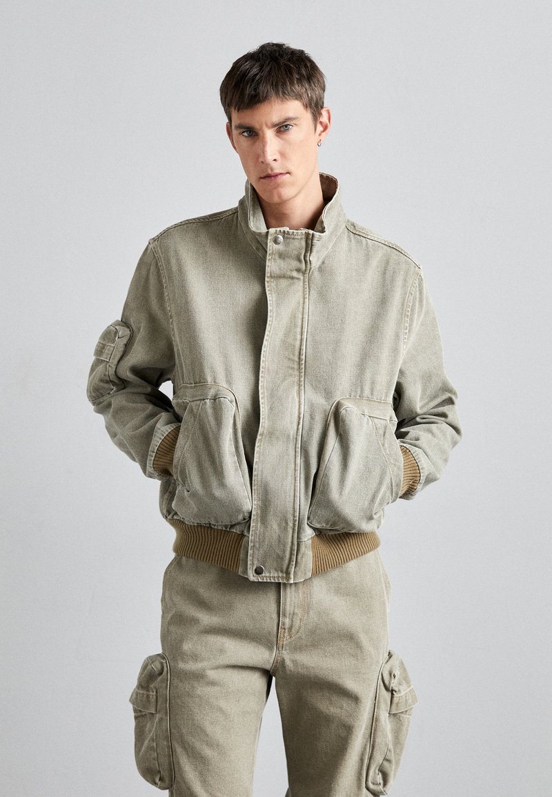 DAVID CATALAN JACKET - Denim jacket - light green - Zalando.ie