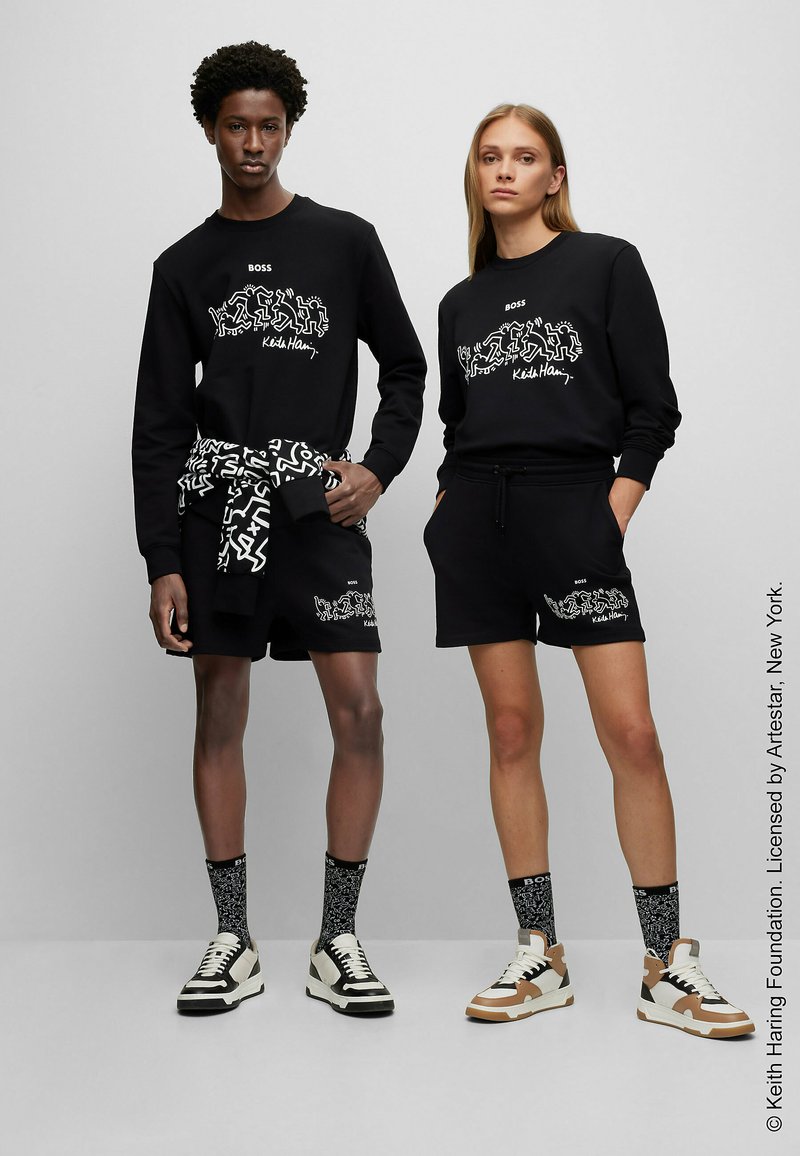 BOSS BOSS X KEITH HARING S_HARING - Short - black one/noir - ZALANDO.FR