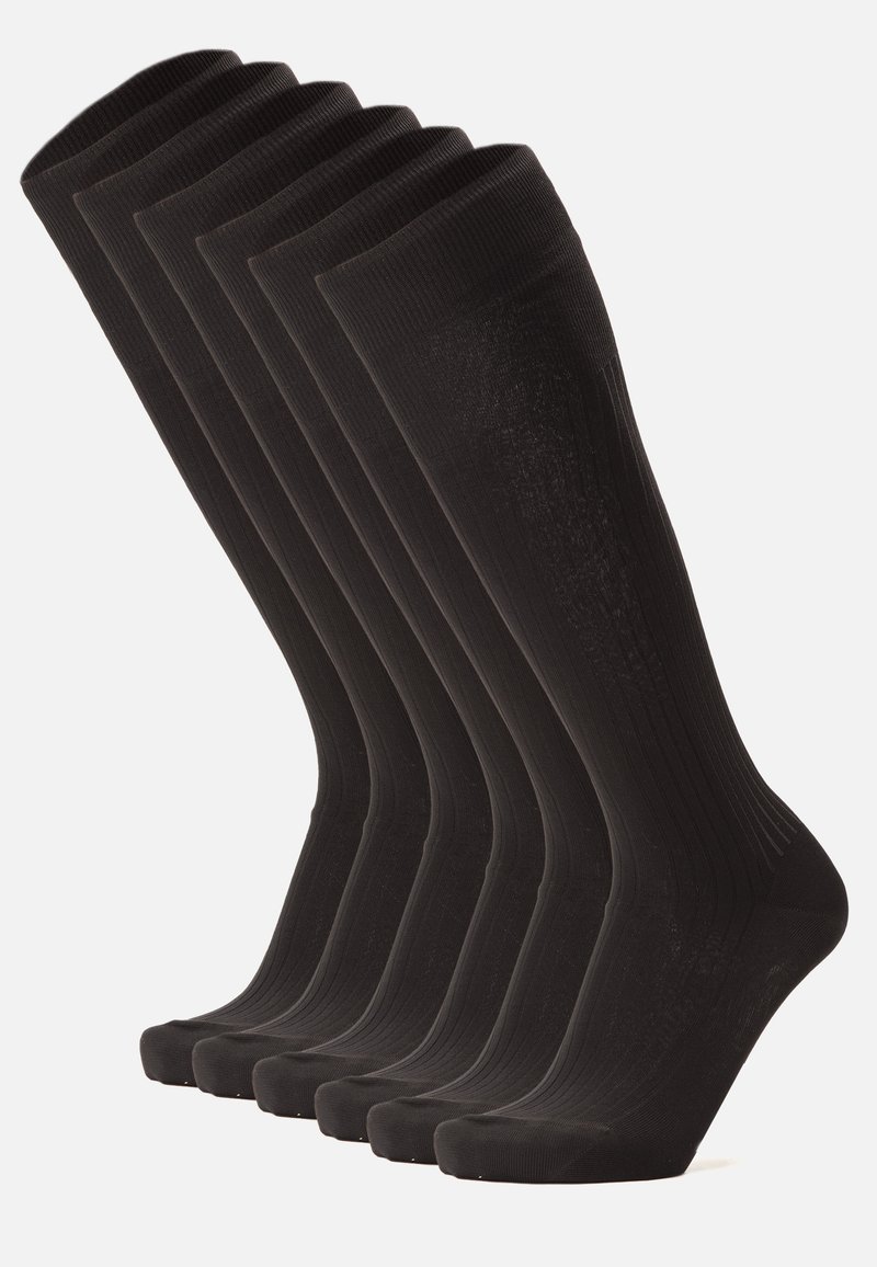 Ciocca 6 PACK SCOZIA CLASSIC - Knee high socks - black - Zalando.ie