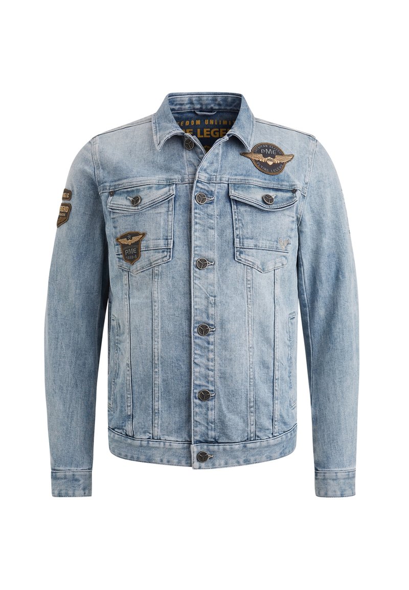 PME Legend DENIM JACKET - Jeansjacke - sun burst wash/blue denim - Zalando