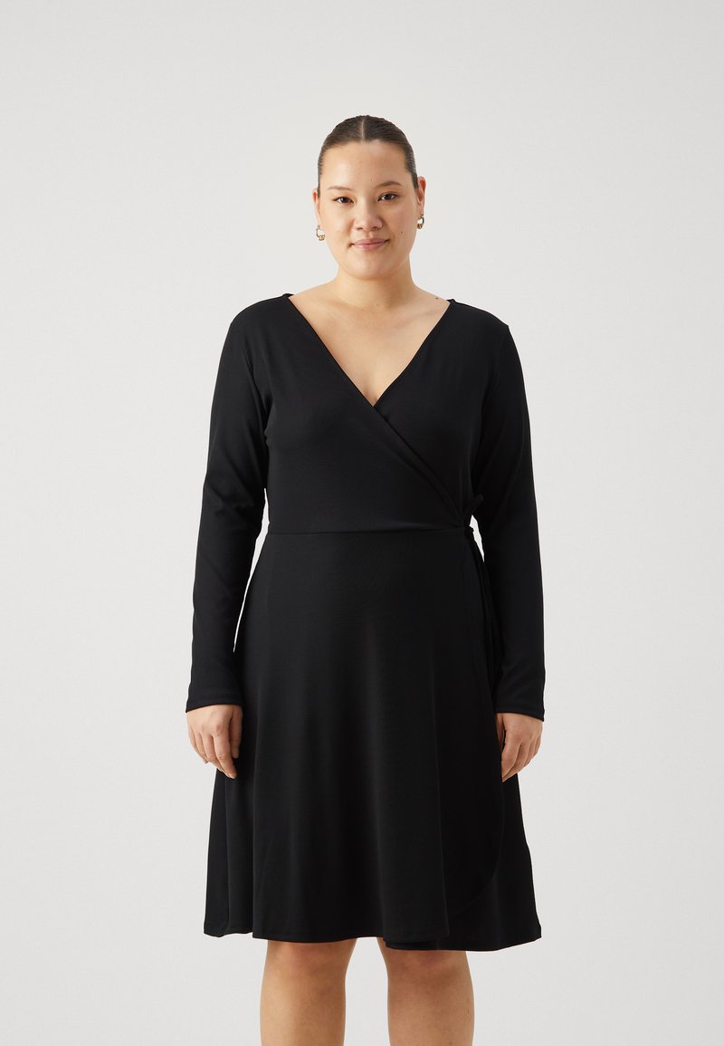 Even&Odd Curvy Robe en jersey - black/noir - ZALANDO.BE