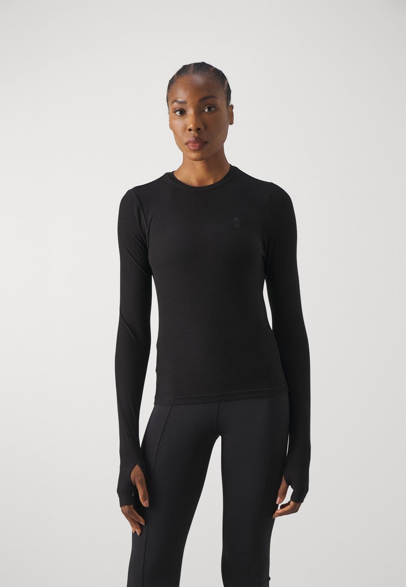 P.E Nation FREE PLAY TEE - Long sleeved top - black - Zalando