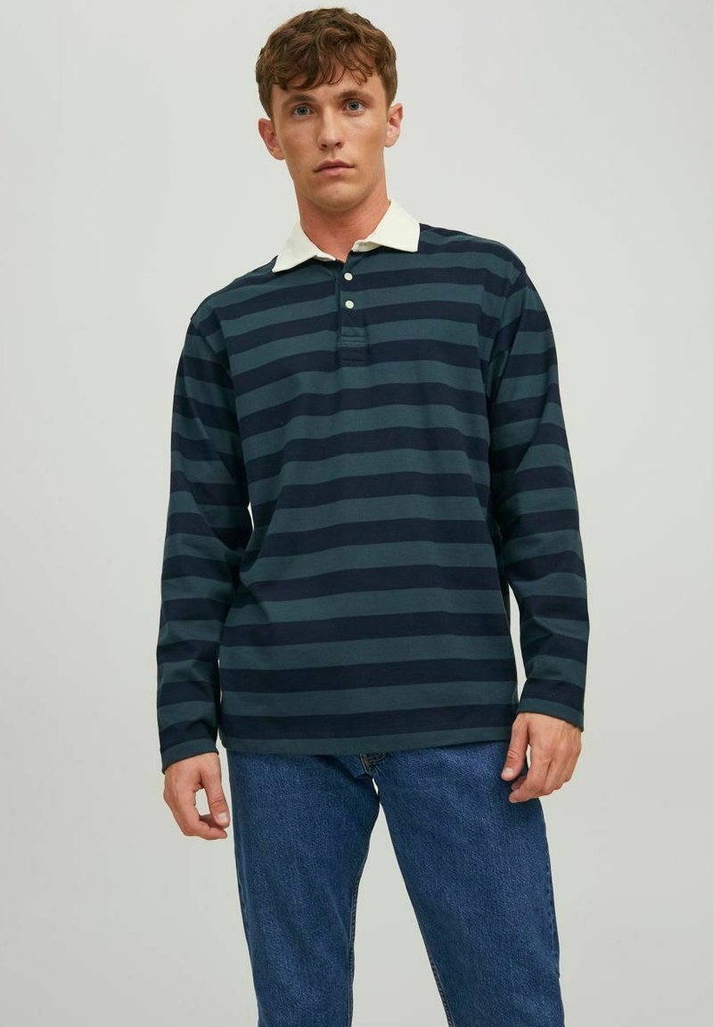 Jack & Jones PREMIUM LANGARM RUGBY - Poloshirt - magical forest ...
