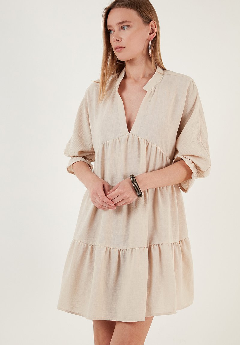 LELA REGULAR FIT - Day dress - stone - Zalando.ie