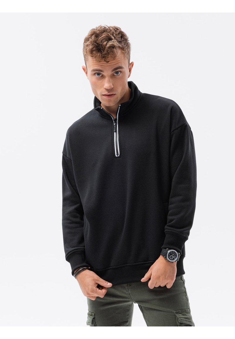 Ombre ZIPPED COLLAR - Felpa - black/nero - Zalando.it