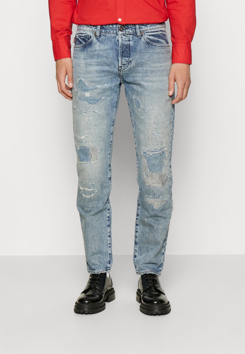 BOSS RE.MAINE - Straight leg jeans - turquoise/aqua/light blue ...
