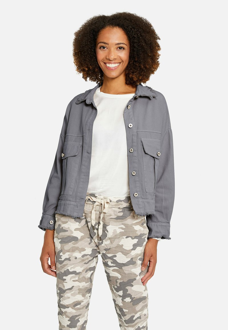 Heartkiss Chaqueta vaquera - dark grey/gris oscuro - Zalando.es