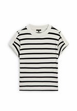 Massimo Dutti STRIPED WITH BUTTONED SHOULDER DETAIL - T-Shirt print ...
