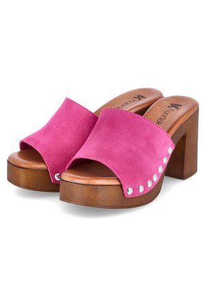 Manfield MIT NIETEN - Clogs - rosé/donkerroze - Zalando.nl