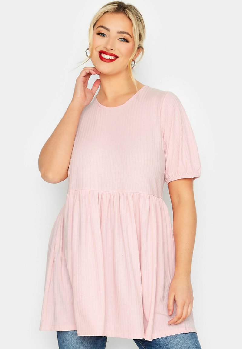 Yours Clothing PEPLUM - Blusa - pink/rosa - Zalando.es