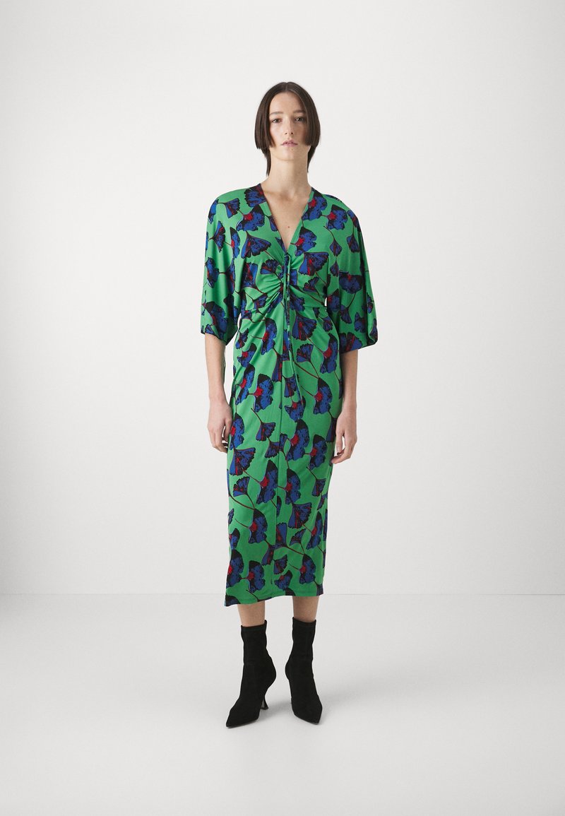 Diane von Furstenberg VALERIE DRESS - Vestito di maglina - green/verde - Zalando.it