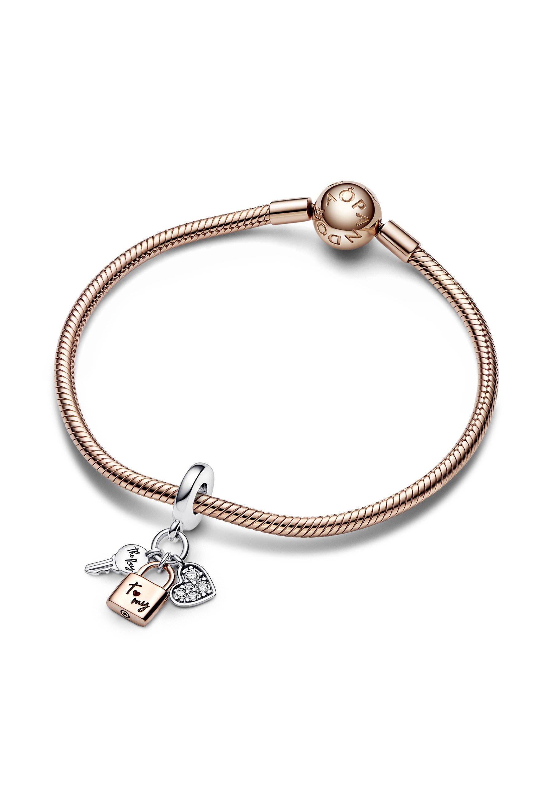 Pandora charm bracelet rose gold store