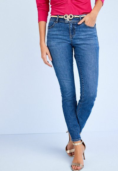 Next SLIM AUTHENTIC JEANS - Jeans Slim Fit - mid blue denim/blau ...