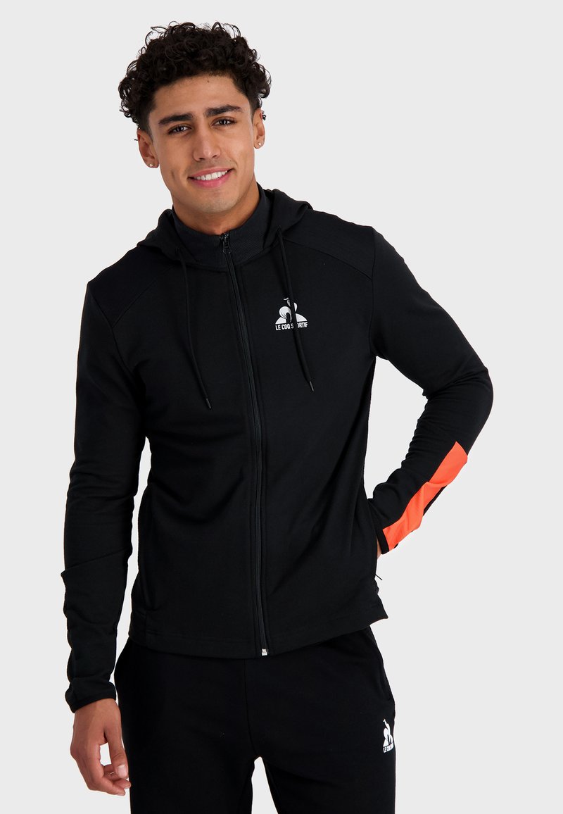 le coq sportif TRAINING - Felpa con zip - black/nero - Zalando.it