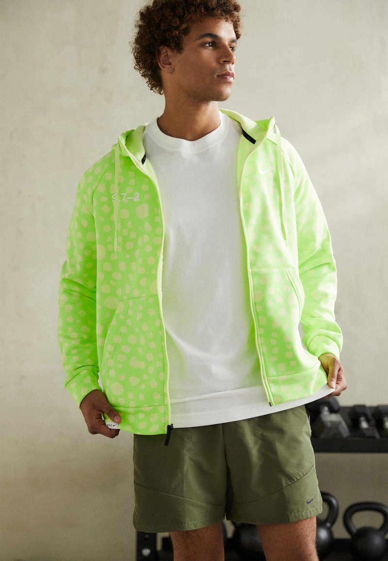Nike Performance Sweatjakke - lime blast/luminous green/white/lysegrønn ...