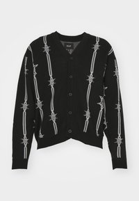 HUF BARBED WIRE CARDIGAN - Cardigan - black/svart - Zalando.no