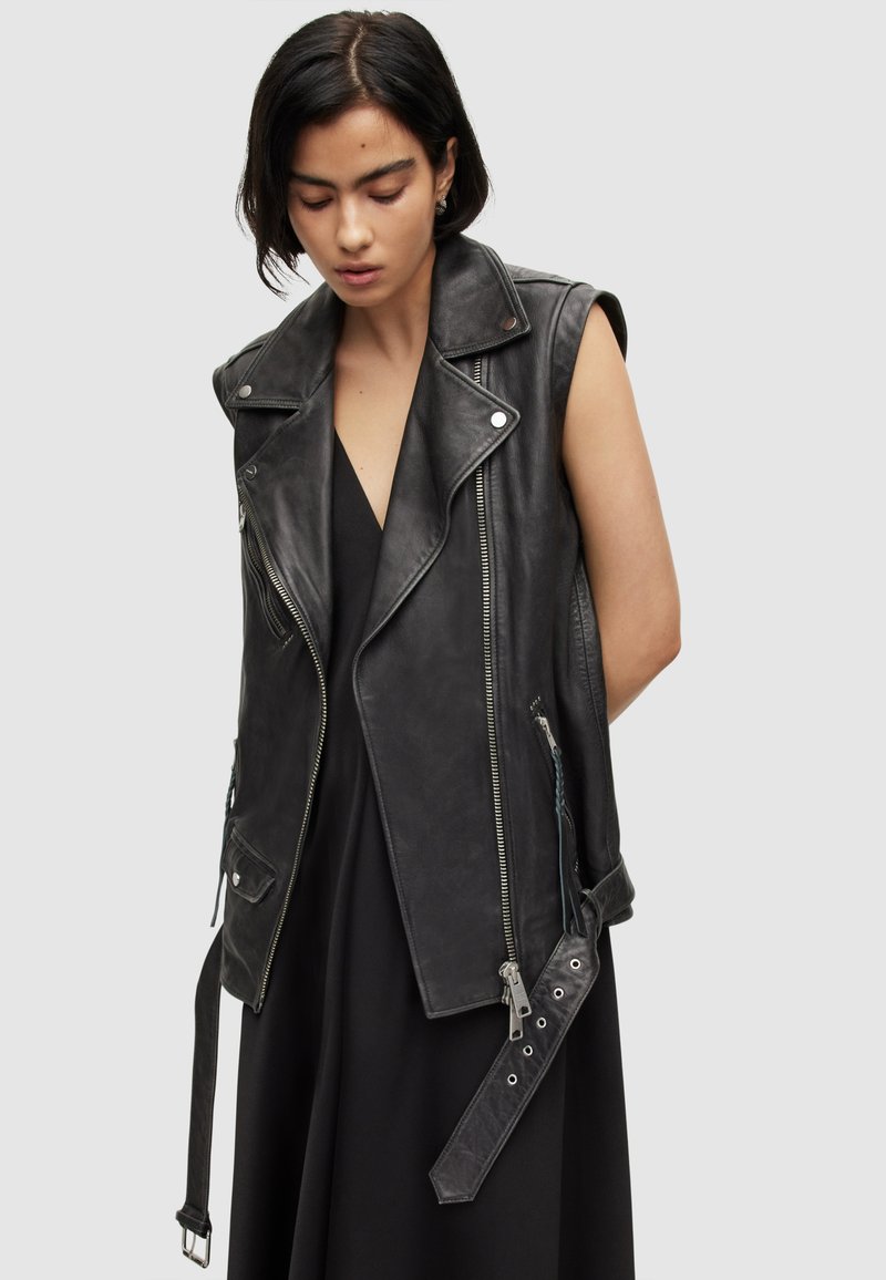 AllSaints BILLIE VINTAGE - Chaleco - black/negro - Zalando.es