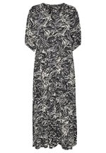 Soaked in Luxury SLZAYA FLOWY - Robe longue - black swirl print/noir ...