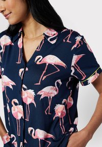 Chelsea Peers FLAMINGO PRINT SET - Pyjama - navy/donkerblauw - Zalando.be