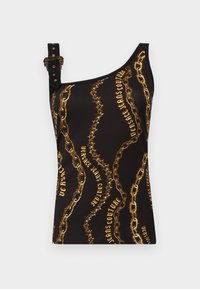 Versace Jeans Couture BUCKLE - Topper - black/gold/svart - Zalando.no