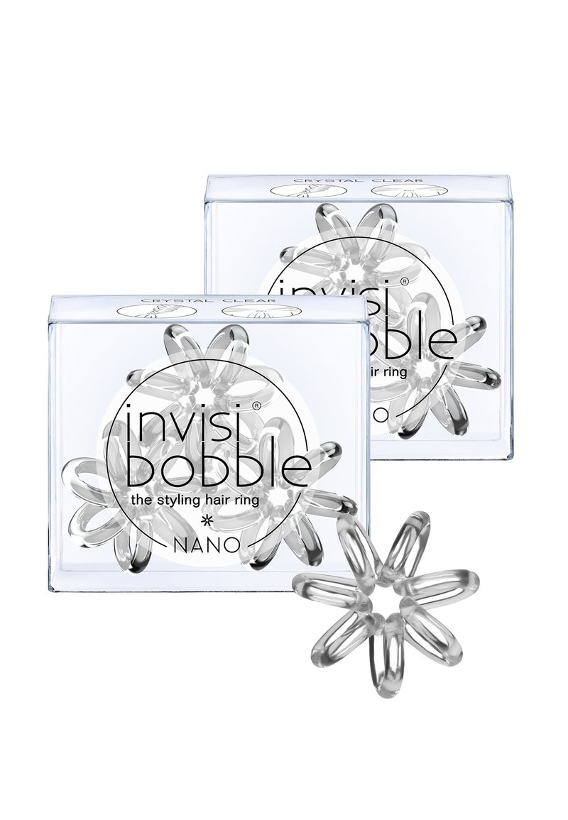 INVISIBOBBLE NANO HAARGUMMI 2 PACK - Haaraccessoire - crystal clear ...