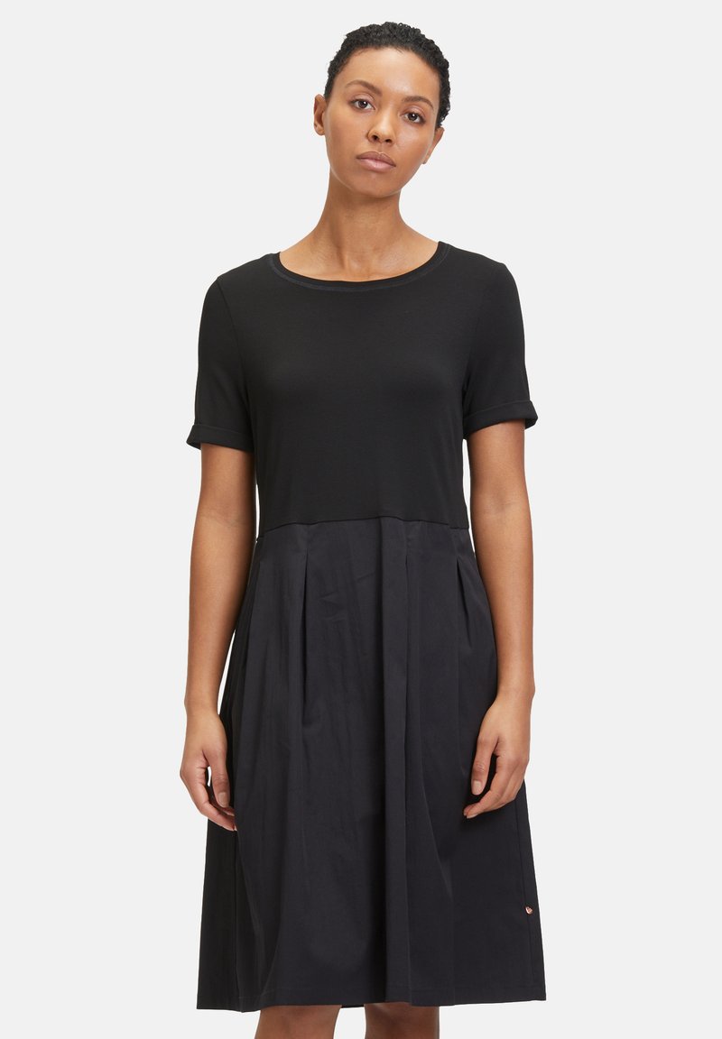 Vera Mont SOMMER MIT KELLERFALTEN - Freizeitkleid - schwarz - Zalando.ch