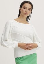 ICHI ICHI IHPULL PILAR - Pullover - cloud dancer/blanc - ZALANDO.FR