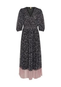 Culture CUCHANCY - Maxi dress - grey leopard pink/dark grey - Zalando