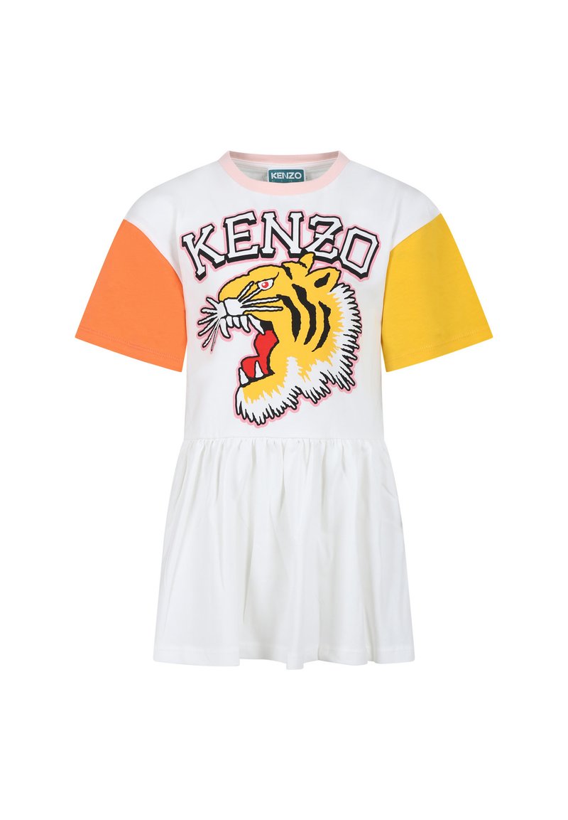 KENZO kids Robe en jersey - white/blanc - ZALANDO.FR