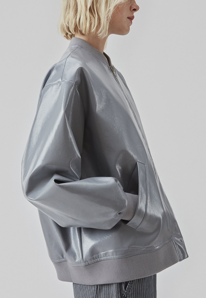 Modström CIMMIE JACKET - Imitatieleren jas - dusk/grijs - Zalando.nl