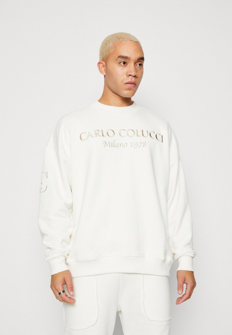 Carlo Colucci UNISEX - Mikina - offwhite/špinavě bílá - Zalando.cz