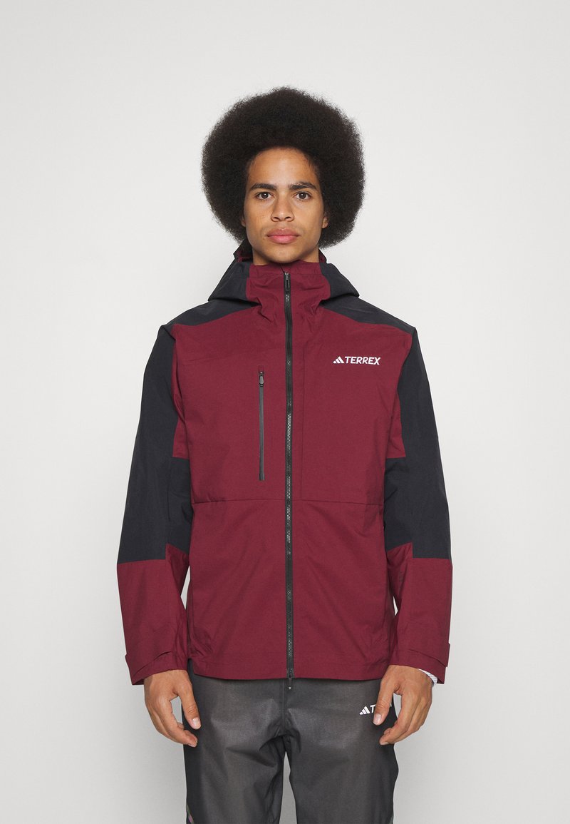 Adidas Terrex TERREX XPLORIC RAIN.RDY - Giacca hard shell - shadow red ...