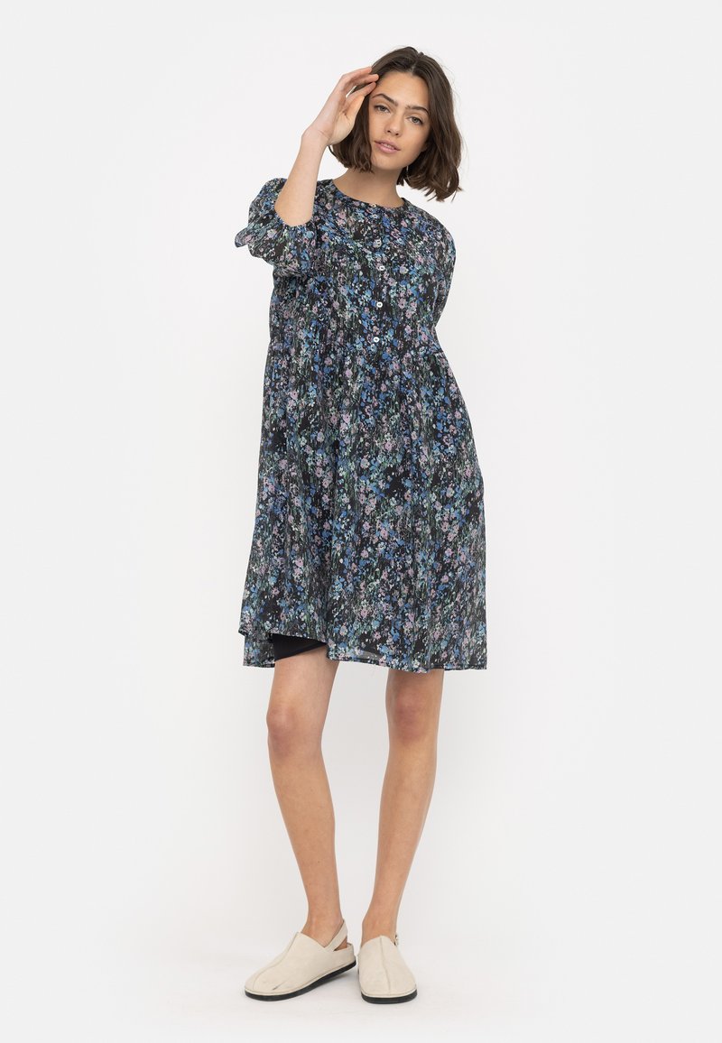 Soft Rebels SRMILLIE - Skjortekjole - multi pop flower azure blue print ...