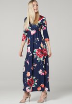 Chelsea Clark WITH FLOWERS - Maxikleid - dark blue multi-coloured ...