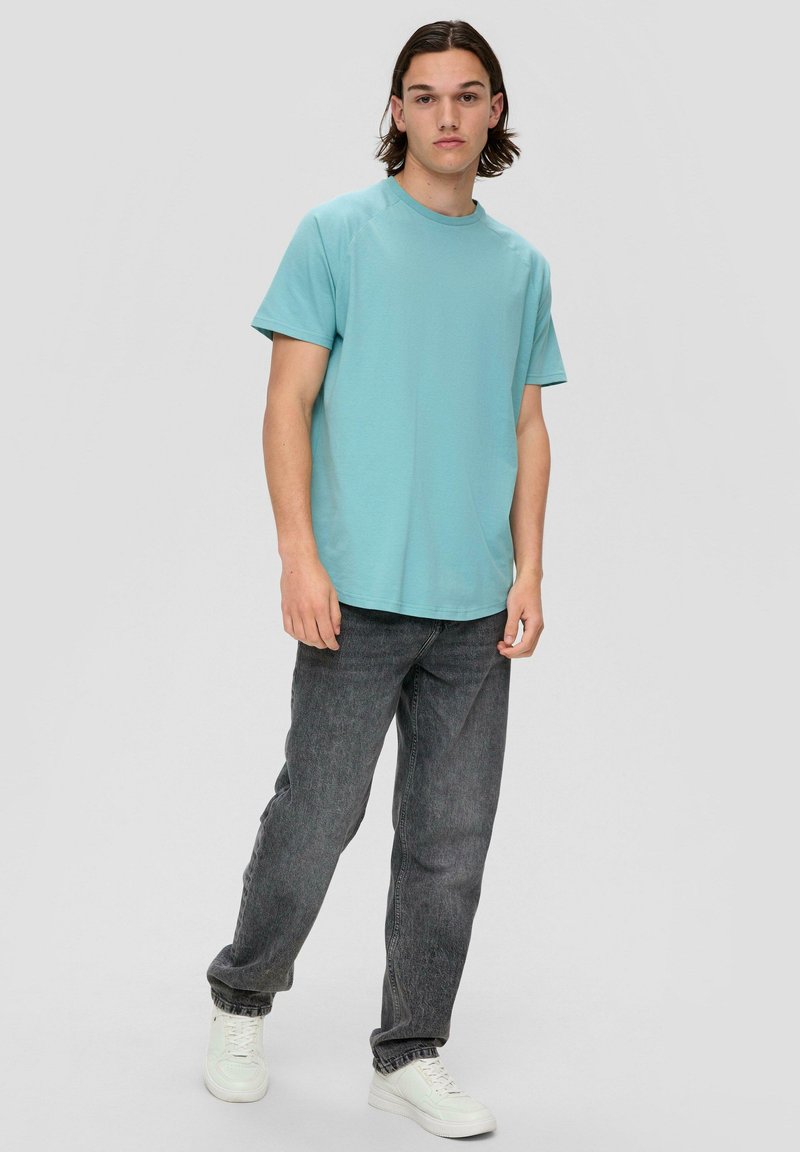 QS KLASSISCHES - Basic T-shirt - helles türkis/mint - Zalando