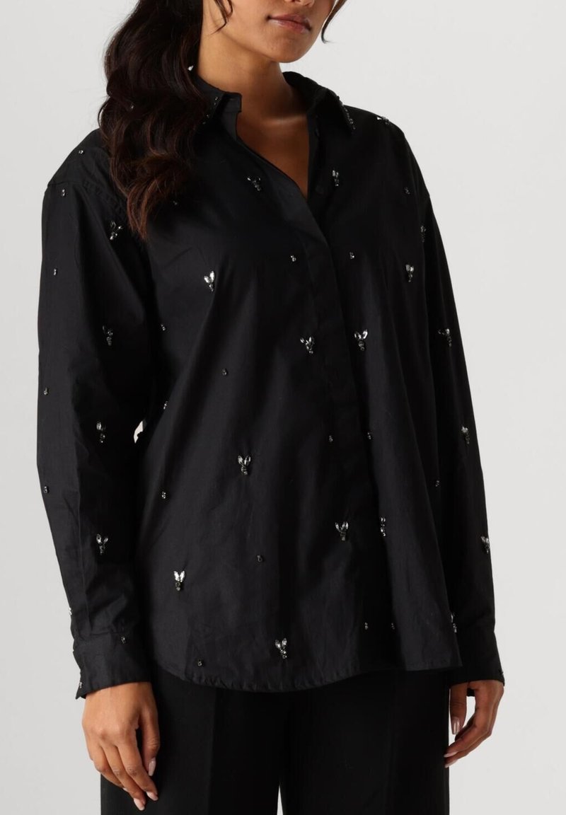Copenhagen Muse VATAN - Hemdbluse - zwart/schwarz - Zalando