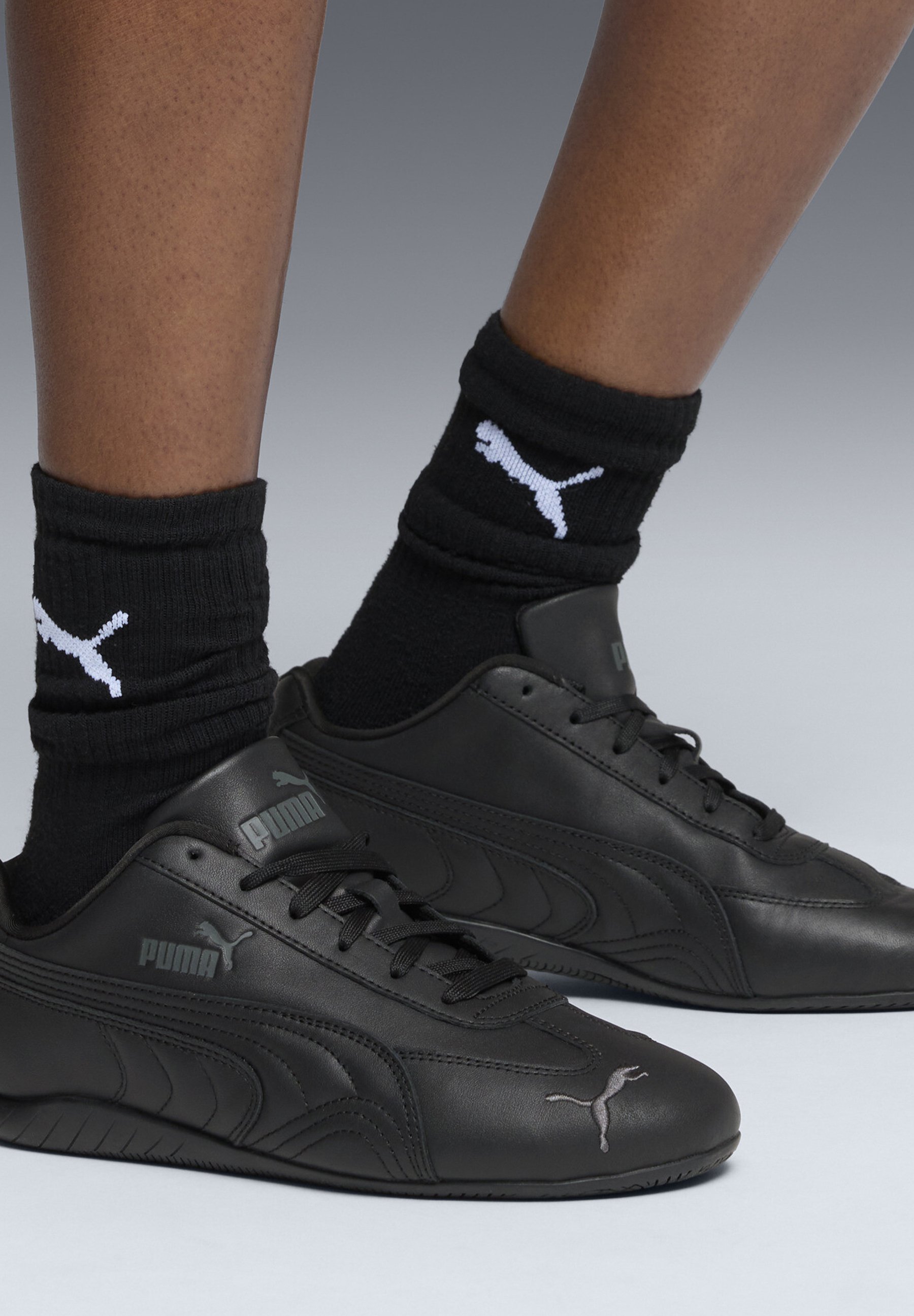 Puma SPEEDCAT FULL - Sneaker low - puma black/shadow gray/schwarz ...