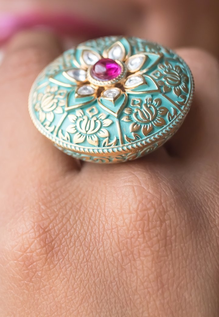 Be Sunset Ring - green - Zalando.ie