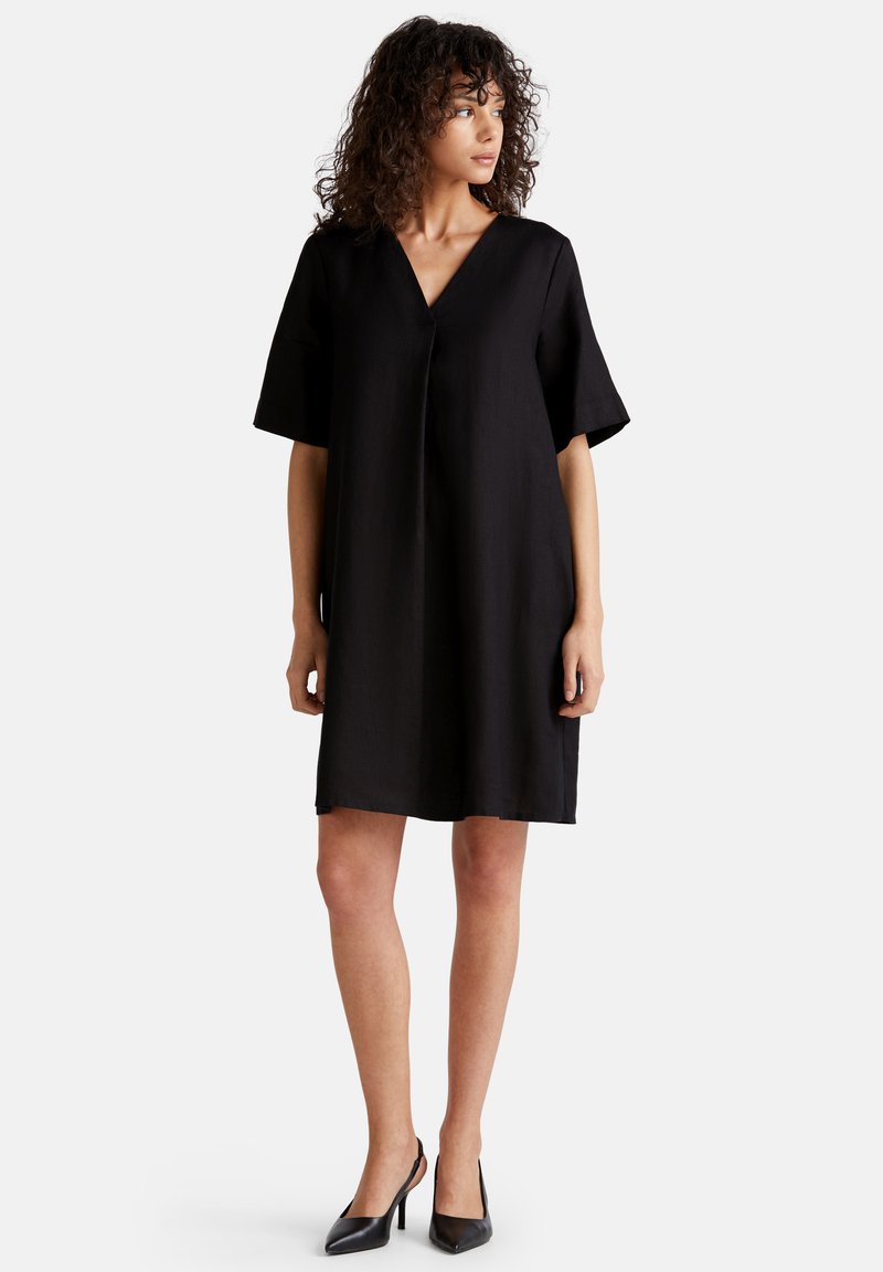 United Colors of Benetton SHORT SLEEVE - Robe de jour - black/noir ...