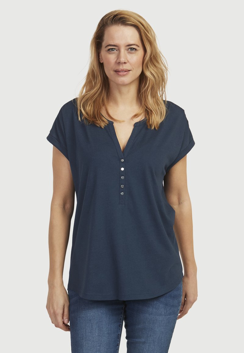 Cellbes of Sweden WITH METALLIC BUTTONS - T-Shirt basic - navy ...