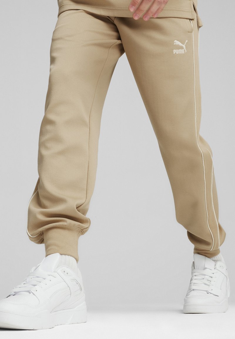 Puma TRAININGS - Tracksuit bottoms - prairie tan/beige - Zalando.ie