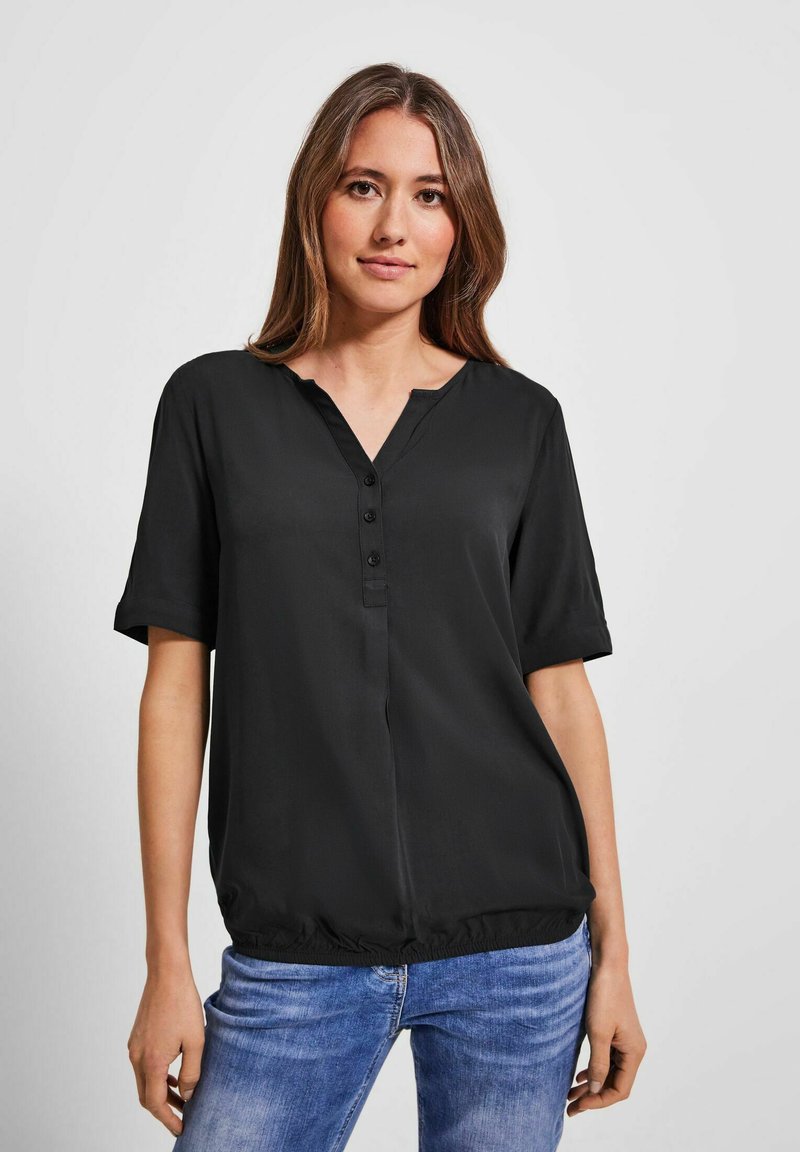 Cecil UNIFARBENE BASIC - Bluse - grau/dunkelgrau - Zalando.ch