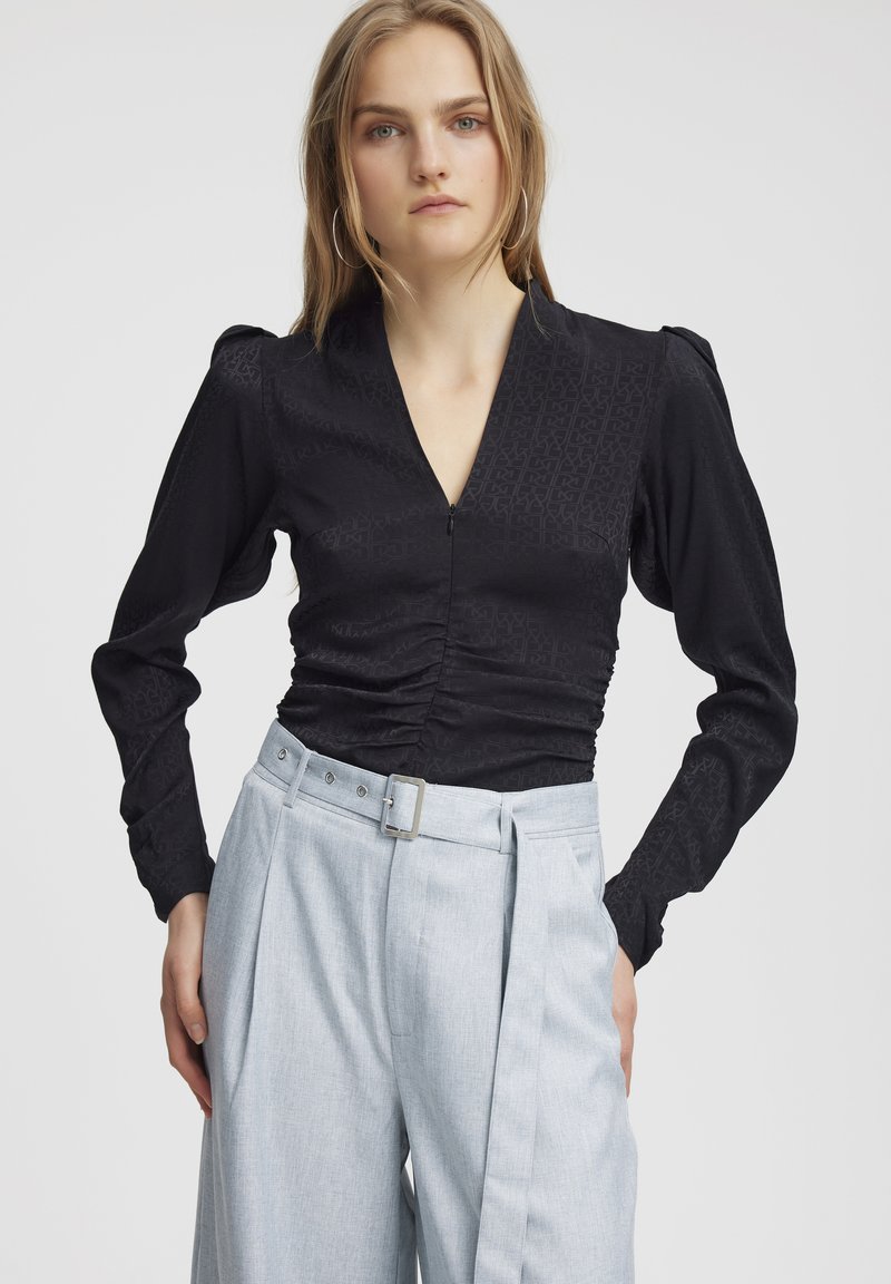 Gestuz BRINAGZ - Bluză - black/negru - Zalando.ro